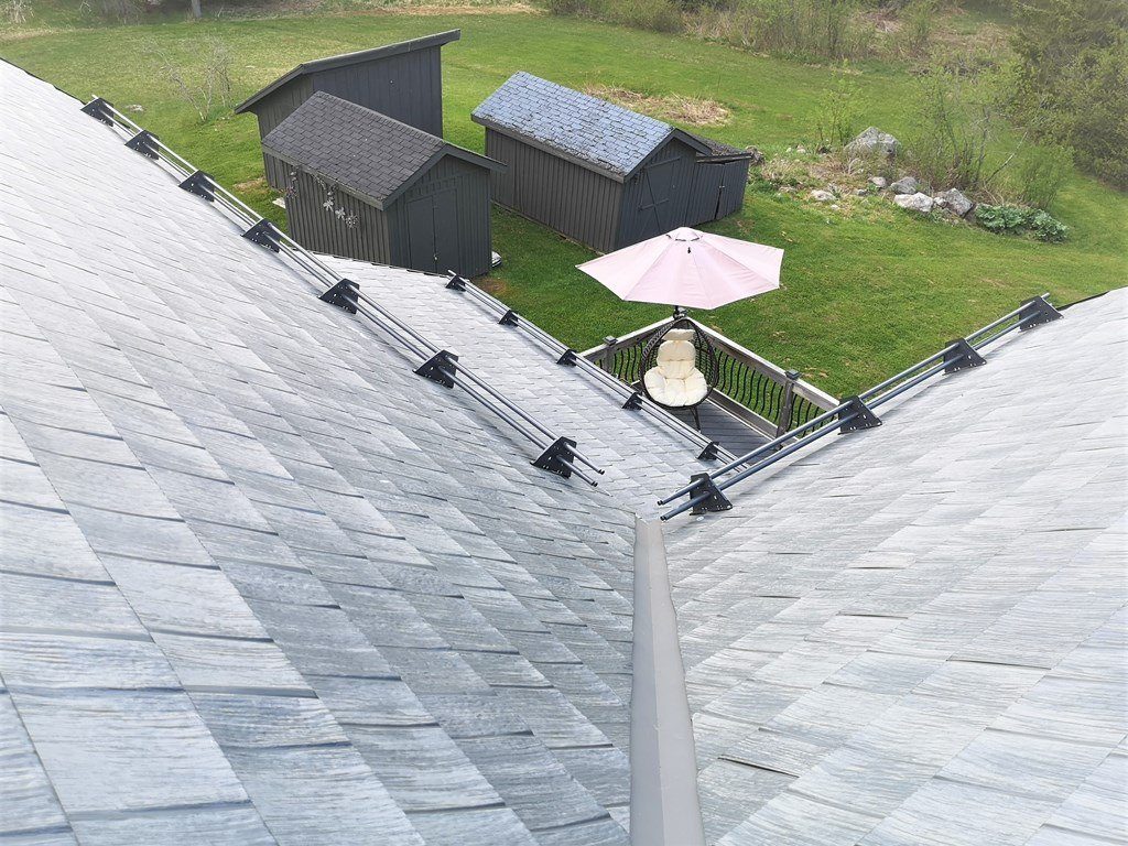 Snow guards project in Muskoka. - Metal Roof Experts in Ontario ...